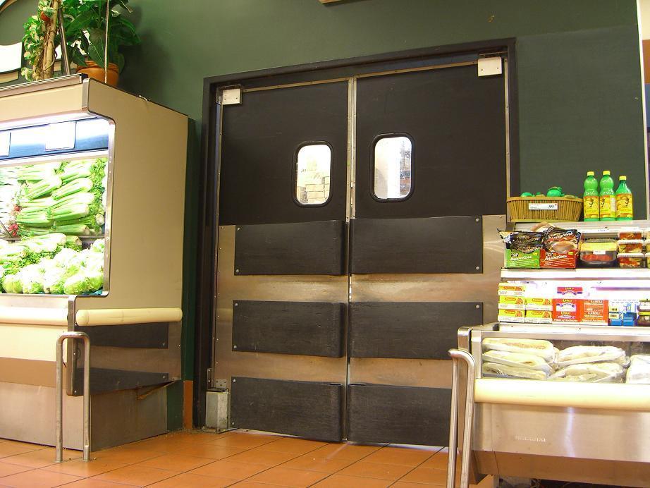 Impact traffic doors, dual swing doors, restaurant service doors